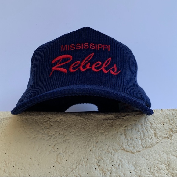 Accessories | Retro Vintage Ole Miss Mississippi Rebels Corduroy Blue ...